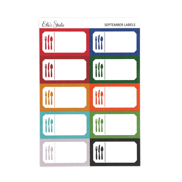 September 2025 Labels | Elle's Studio