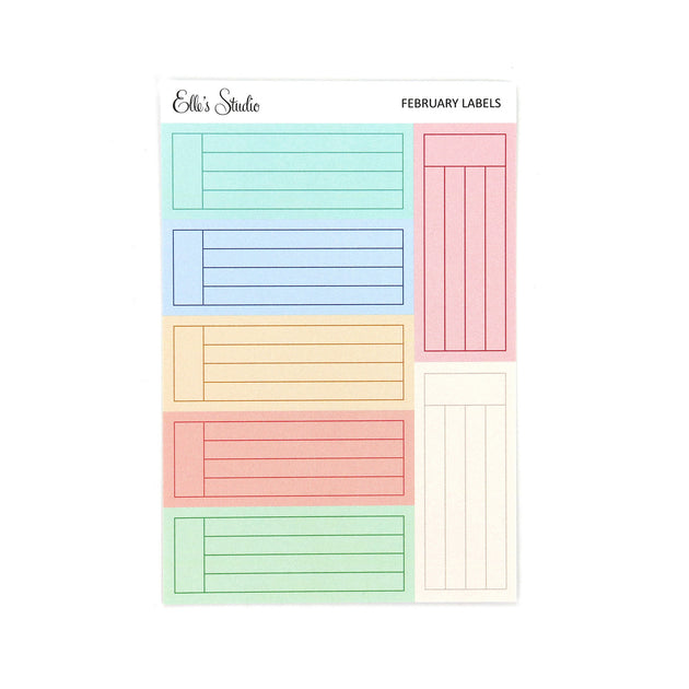 February 2025 Labels | Elle's Studio