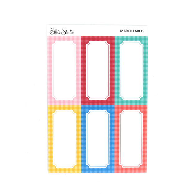 March 2024 Labels | Elle's Studio