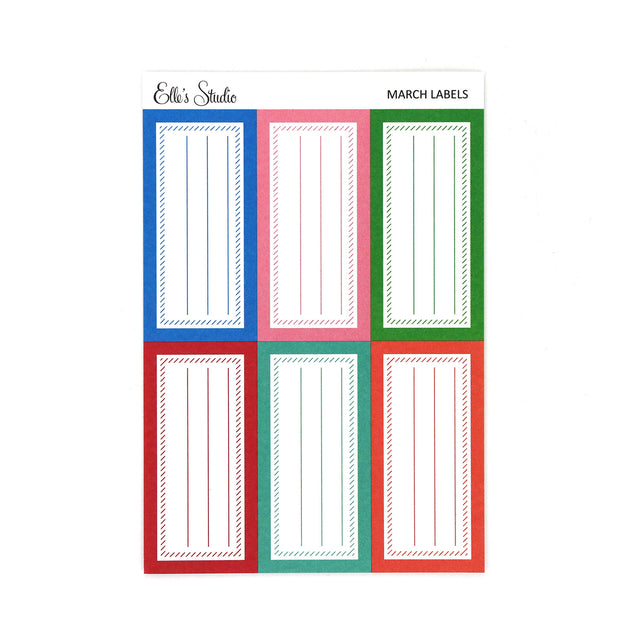 March 2025 Labels | Elle's Studio
