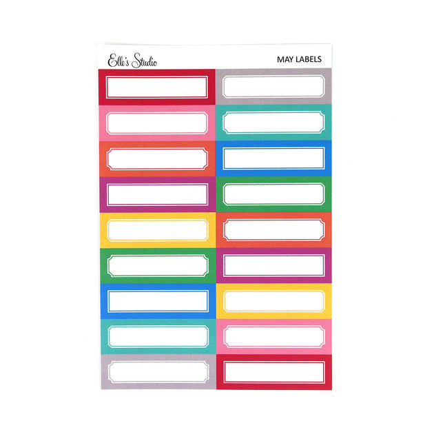 May Labels | Elle's Studio