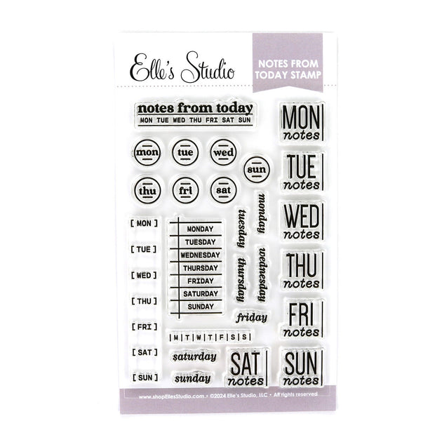 Notes from Today Stamp | Elle's Studio