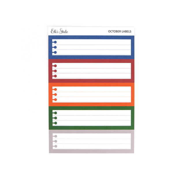 October 2023 Labels | Elle's Studio