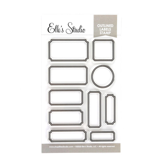 Outlined Labels Stamp | Elle's Studio