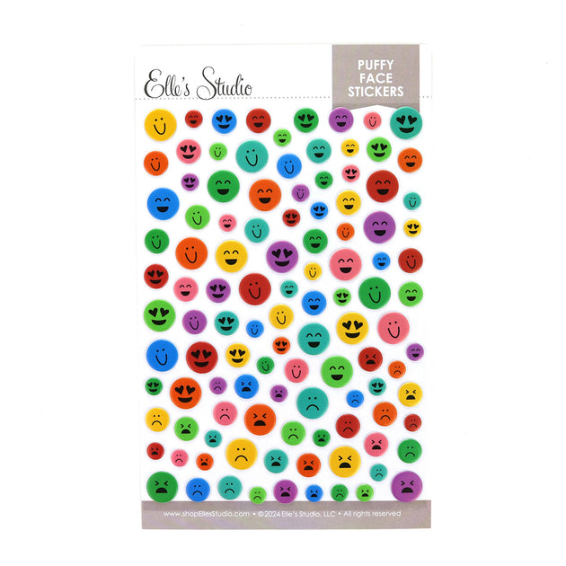 Puffy Face Stickers | Elle's Studio