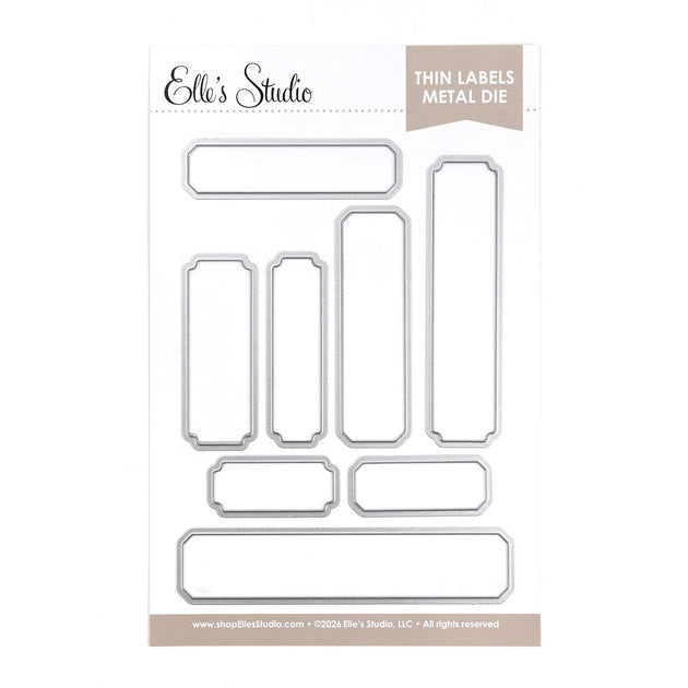 Thin Labels Metal Die | Elle's Studio