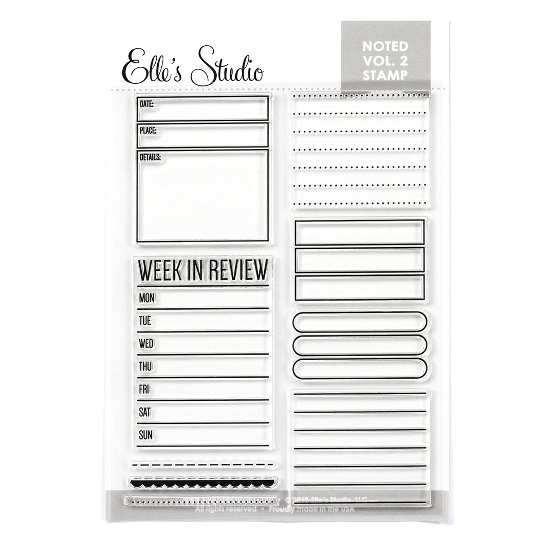 Noted Vol. 2 Stamp | Elle's Studio