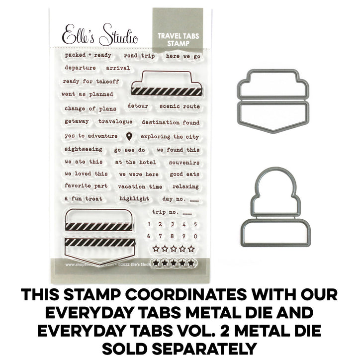 Travel Tabs Stamp | Elle's Studio