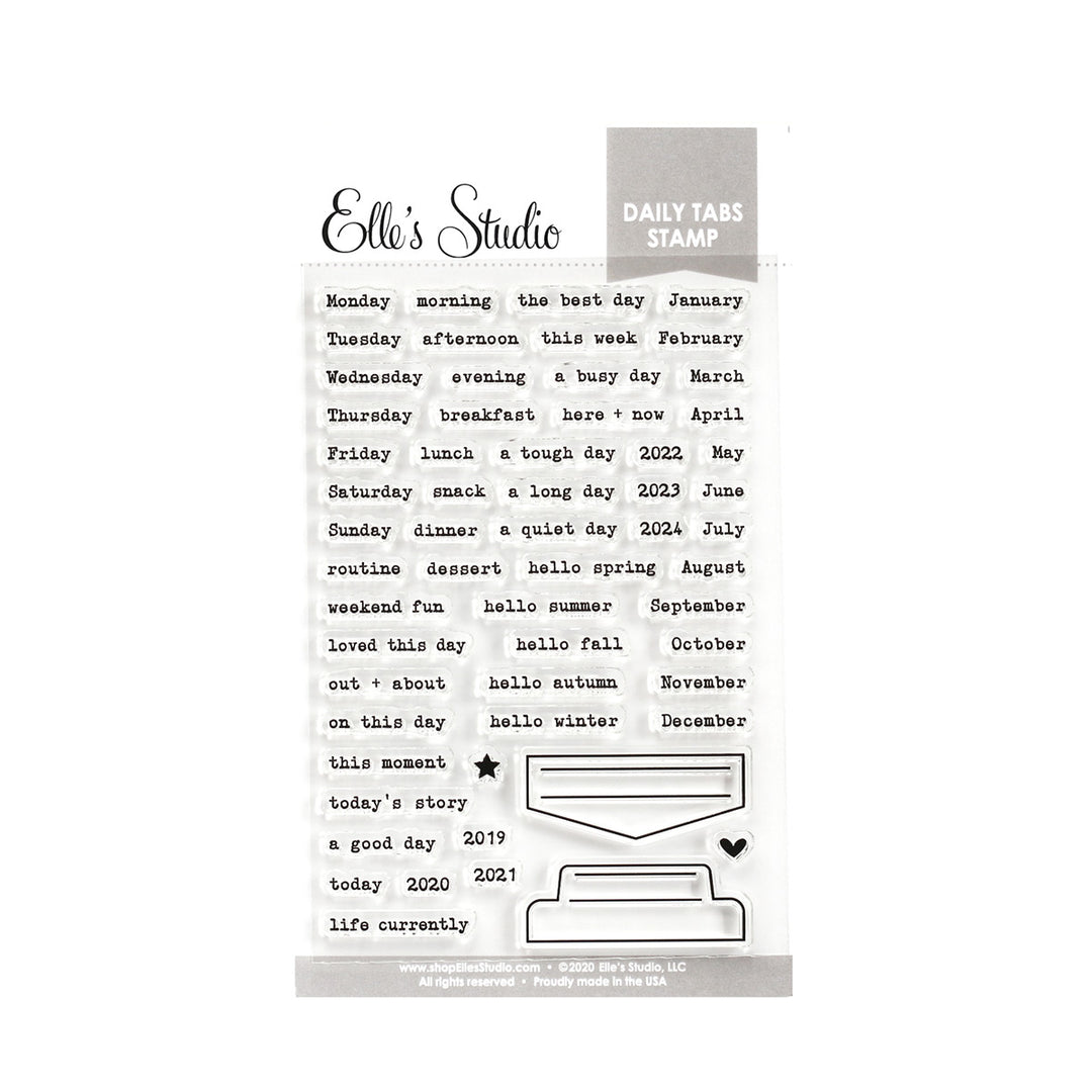 Daily Tabs Stamp | Elle's Studio