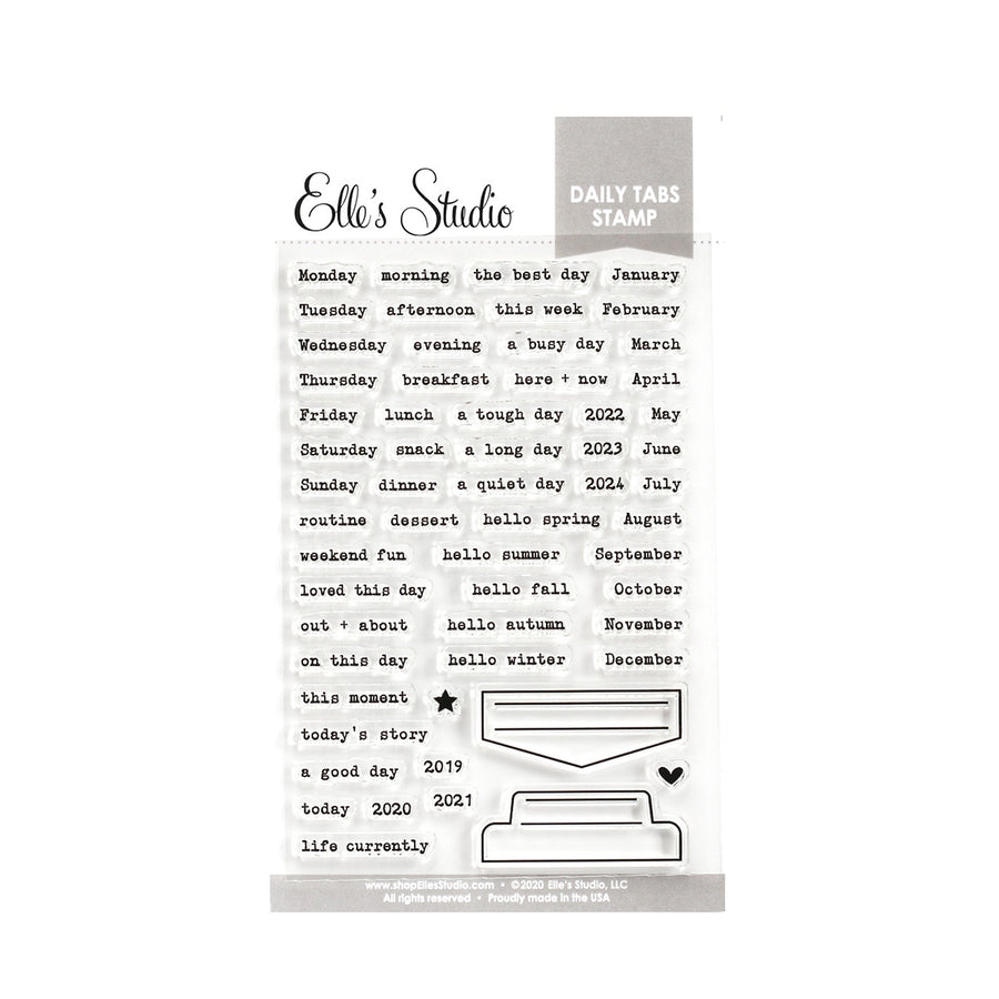 Daily Tabs Stamp | Elle's Studio