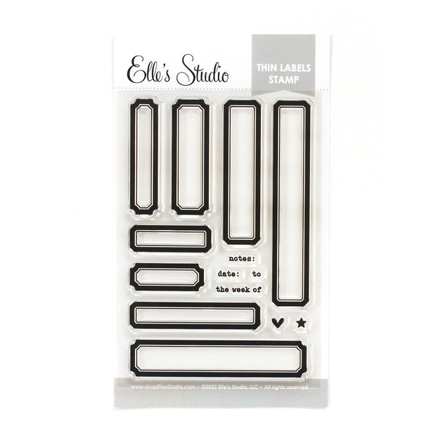 Thin Labels Stamp | Elle's Studio