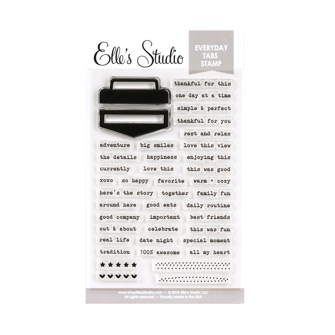 Everyday Tabs Stamp | Elle's Studio